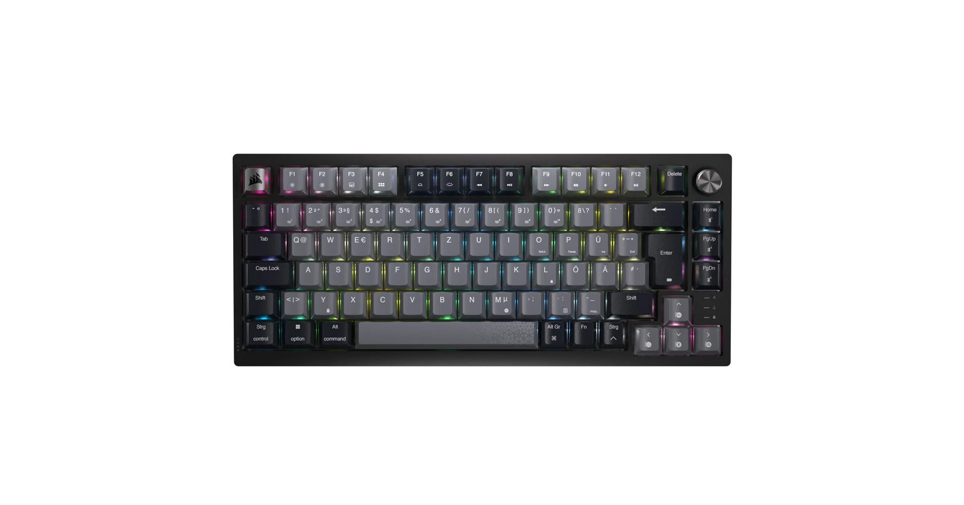 Corsair K65 Plus Wireless TKL gamer billentyűzet - DE - RGB - 75%
