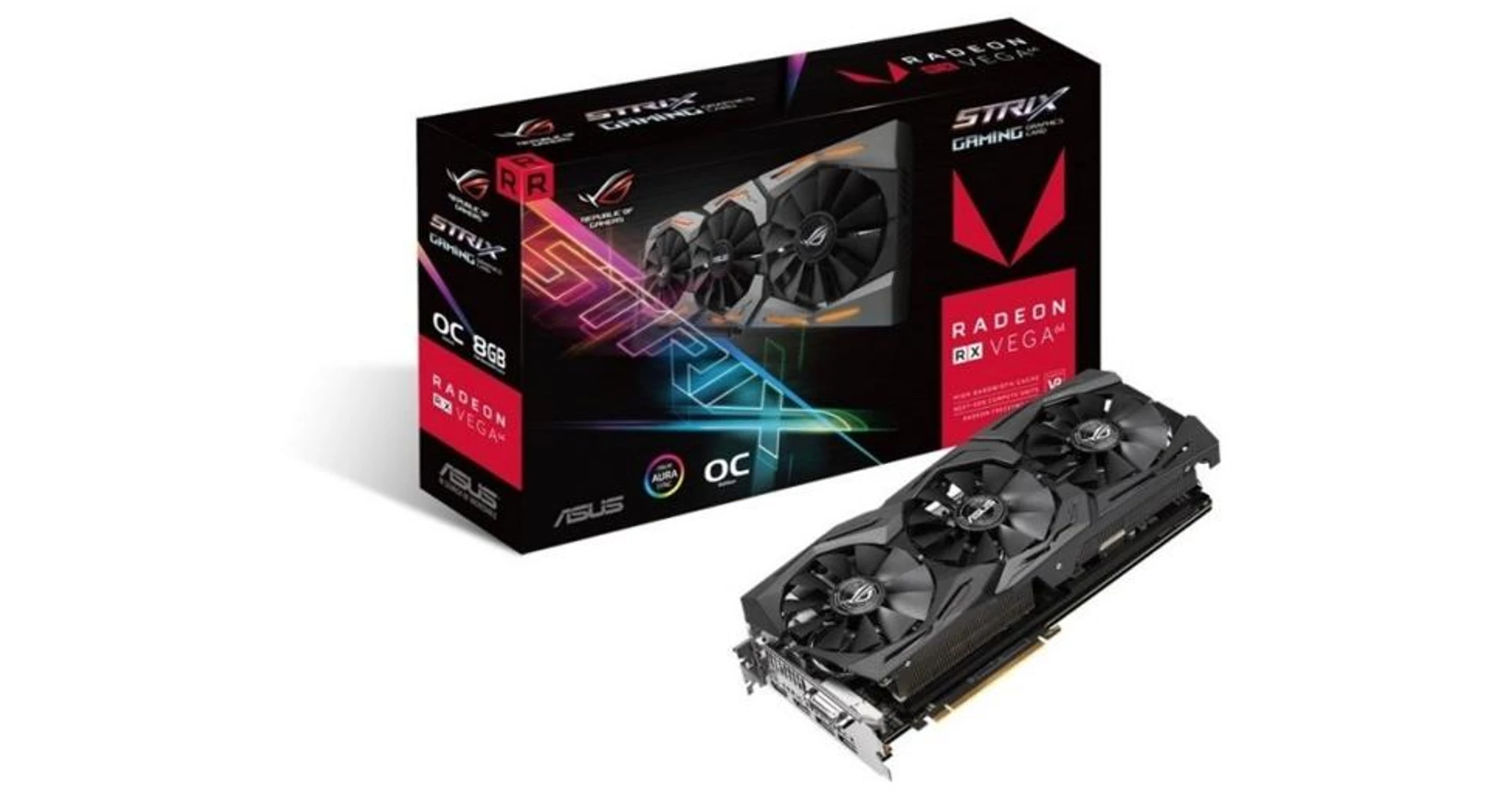 ASUS Radeon RX VEGA64 OC 8GB HBM2 Gaming videokártya | ROG-STRIX